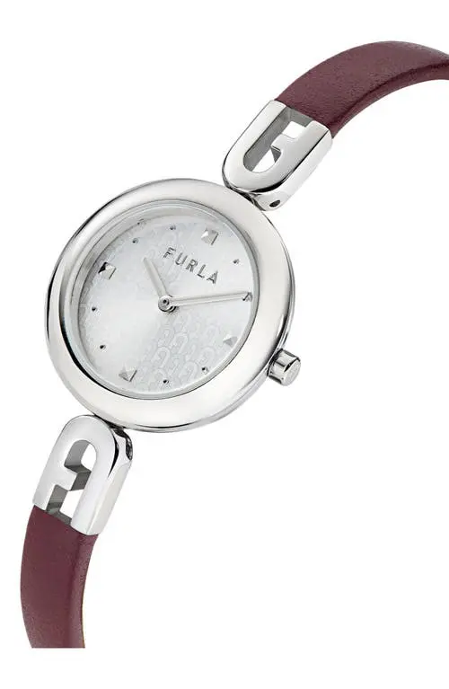 Furla Glamour Chic Mixed Material Bracelet Watch - Silver-tone