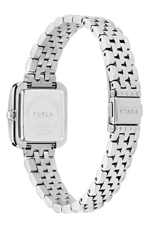 Furla Heritage Minty Dial Square Bracelet Watch - Silverone