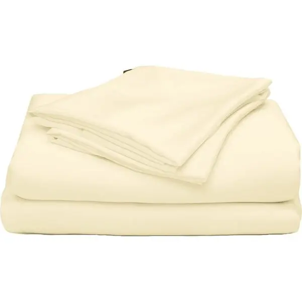 ETTITUDE Signature Sateen Sheet Set - Butter