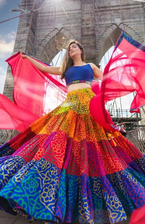 RAAS Tiered Chaniya Choli Set