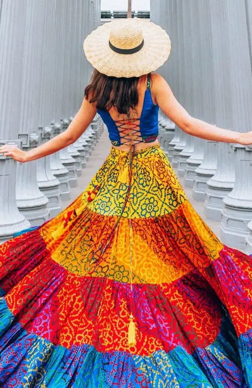 RAAS Tiered Chaniya Choli Set