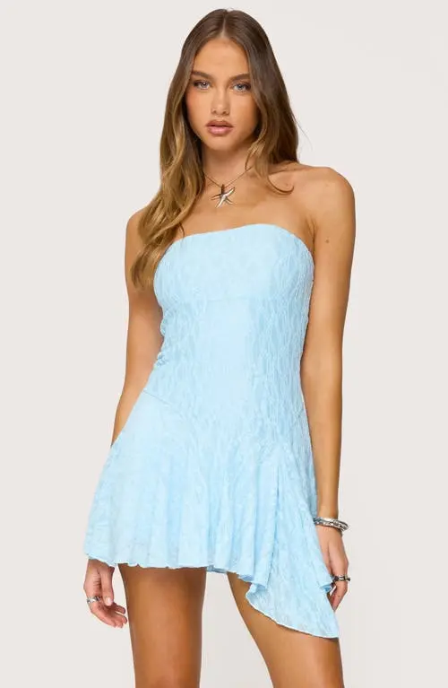 EDIKTED Lace Strapless Minidress
