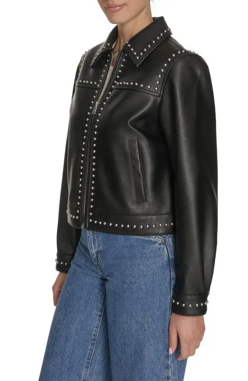 LEVI'S Studded Faux Leather Jacket