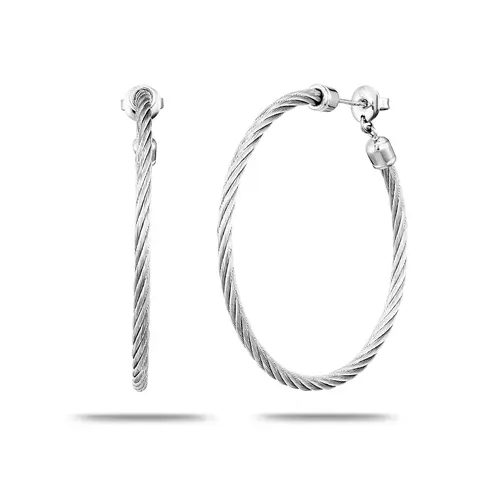 CHARRIOL Celtic Hoop Earrings - Stainless Steel