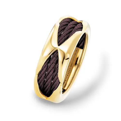 CHARRIOL Celtic Dream Ring - Yellow Gold Pvd With Purple