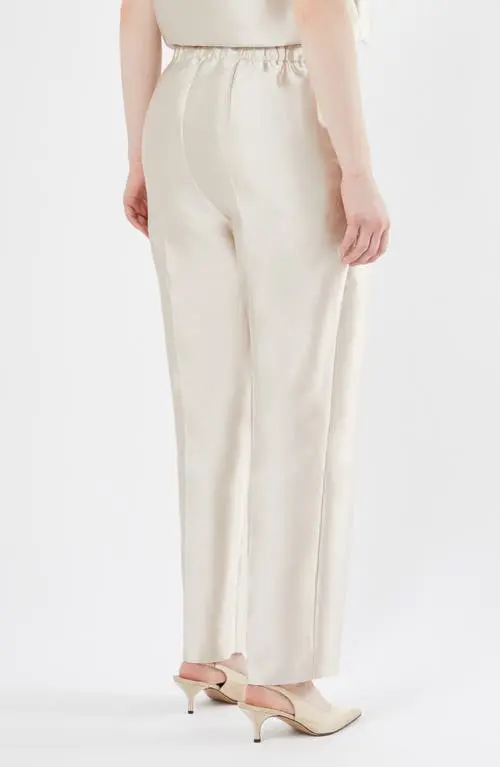 Marina Rinaldi Adito Silk & Cotton Pants