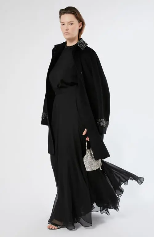 Marina Rinaldi Fontana Chiffon Maxi Skirt