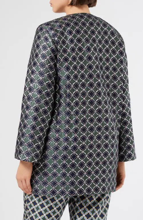 Marina Rinaldi Dinda Geometric Jacquard Jacket