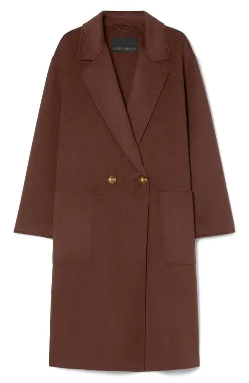 Marina Rinaldi Oche Double-breasted Virgin Wool Coat