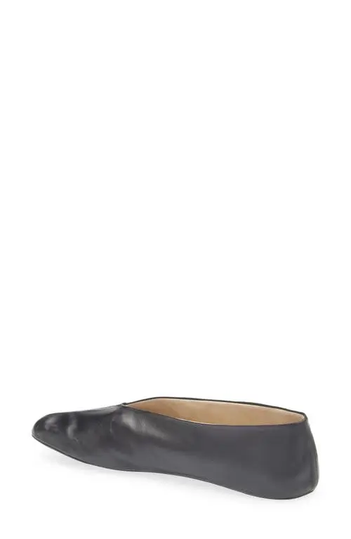 THE ROW Stella Ballerina Flat - Black