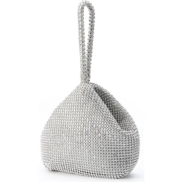 LADY COUTURE Rhinestone Evening Handbag - Silver