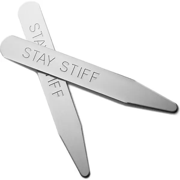 LINK UP Stay Stiff Collar Stays - Silver