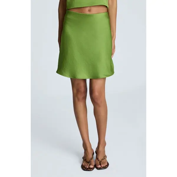 KENNETH COLE Satin Mini Skirt