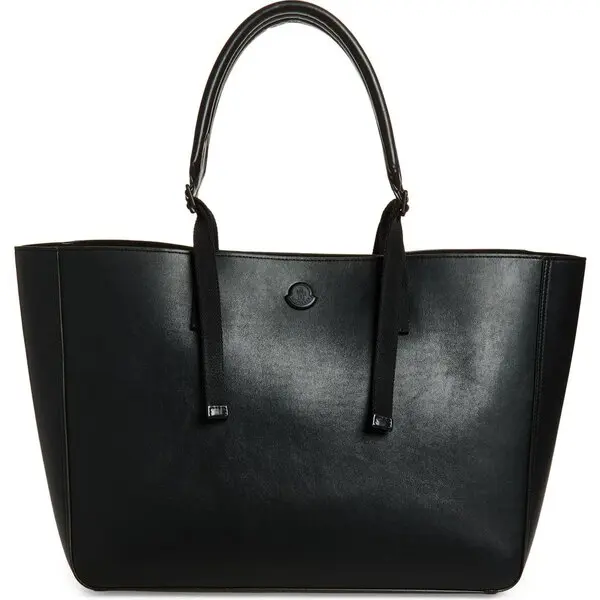 Moncler Leather Tote - Black