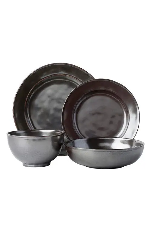 JULISKA Stoneware 4-piece Dinnerware Place Setting - Pewter