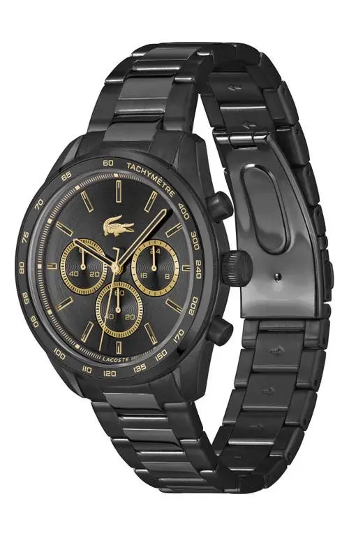 Lacoste Boston Chronograph Bracelet Watch - Black