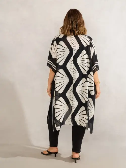 LIVE UNLIMITED Printed Longline Coat