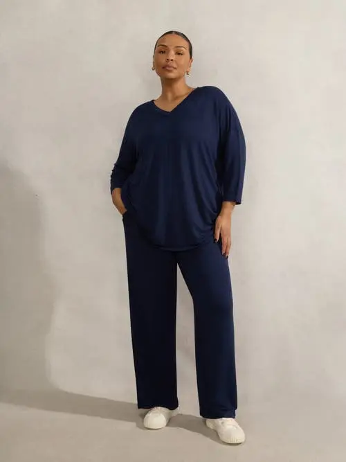 LIVE UNLIMITED Supersoft 3/4 Sleeve Top