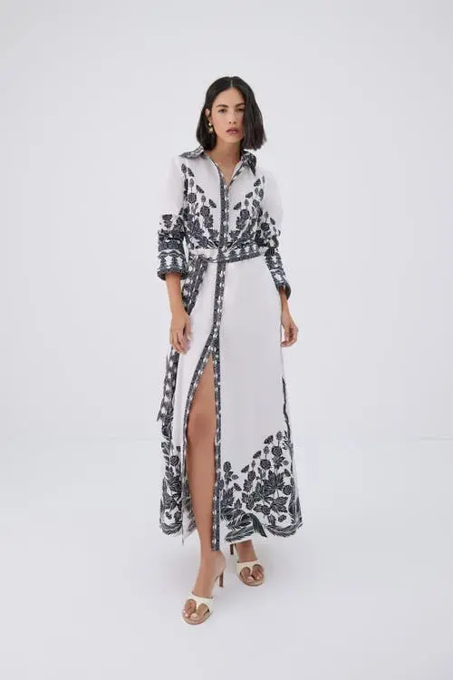 RAISHMA Printed Cotton Poplin Maxi Dress