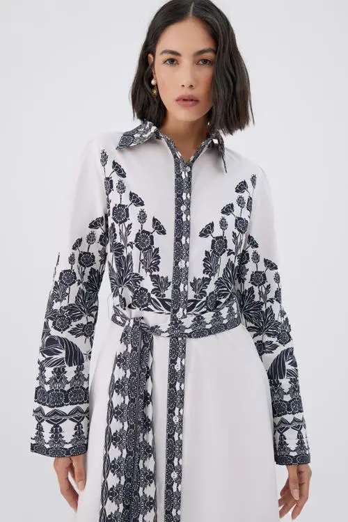 RAISHMA Printed Cotton Poplin Maxi Dress