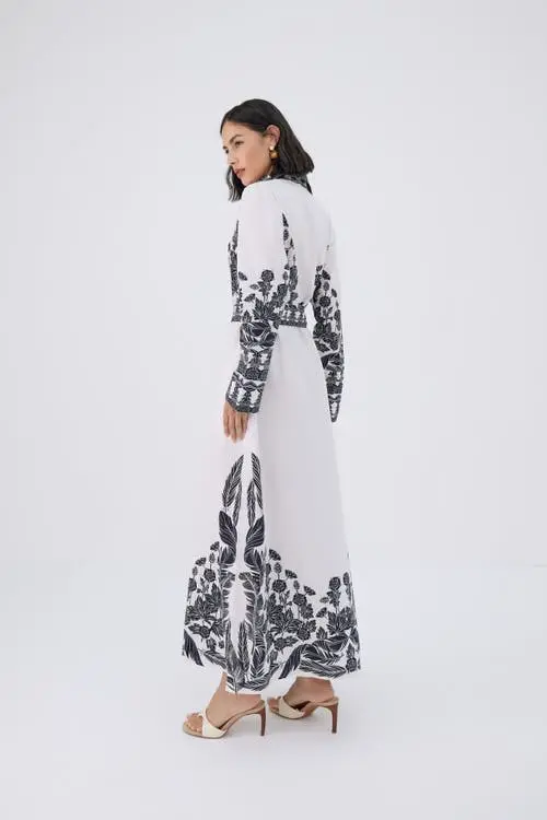 RAISHMA Printed Cotton Poplin Maxi Dress