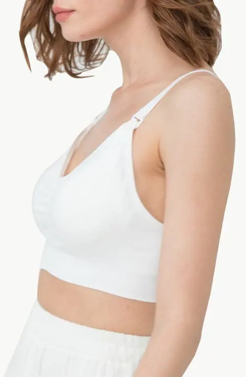 MODERN ETERNITY Jade Seamless Maternity And Nursing Bra - White