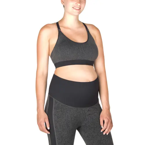 MODERN ETERNITY Bella Active Maternity Nursing Bra - Grey Jacquard