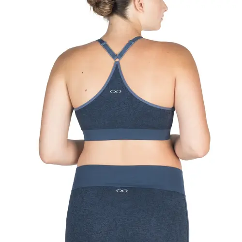 MODERN ETERNITY Bella Active Maternity Nursing Bra - Navy Jacquard