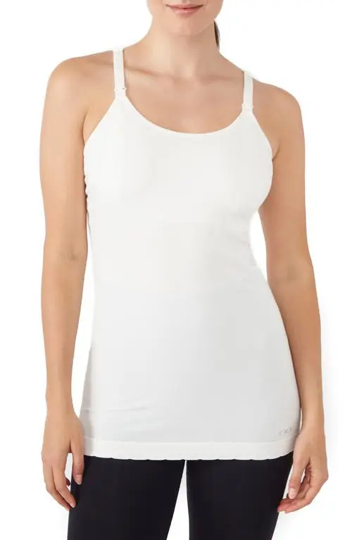 MODERN ETERNITY Hannah Rayon Yoga Nursing Tank - Egg Shell