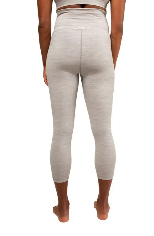 MODERN ETERNITY Zara Seamless Maternity Capri Leggings - Graphite Melange