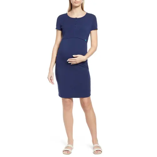 MODERN ETERNITY Nursing Maternity Dress - Black