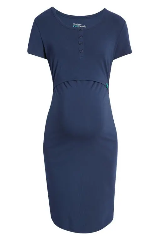 MODERN ETERNITY Juliet Nursing Dress - Navy