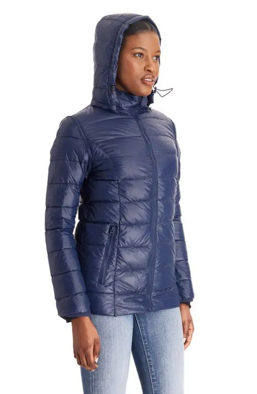 MODERN ETERNITY Lightweight Puffer Convertible 3-in-1 Jacket - Navy