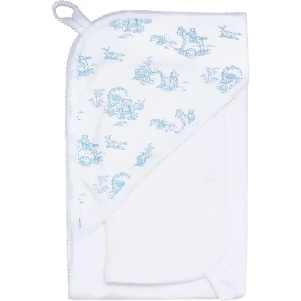 NELLAPIMA Toile Hooded Towel - Blue