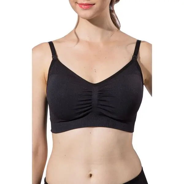 MODERN ETERNITY Jade Seamless Maternity And Nursing Bra - Black