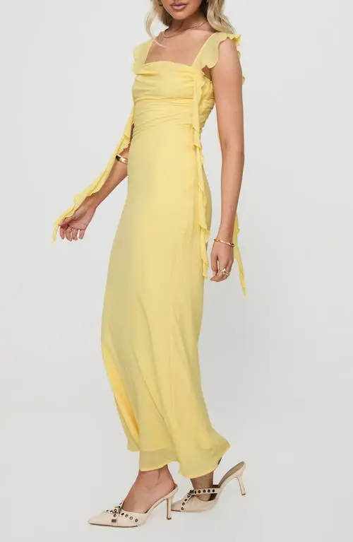 princess polly yellow maxi dress Haley 97% polyester 3% elastane Cold gentle machine wash Masterpiece Strapless Maxi Dress |