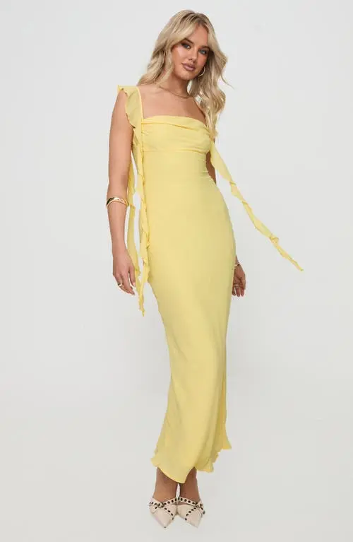 yellow maxi dress princess polly Masterpiece Strapless Maxi Dress | Yellow | Womens