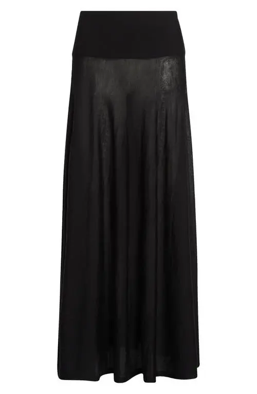 Alaïa Virgin Merino Wool Maxi Skirt