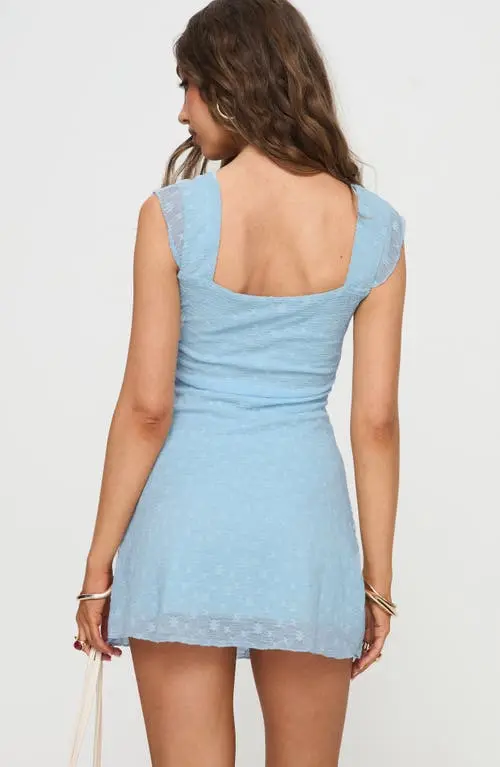 open lace back dress Mcbeath Mini Dress Navy Check