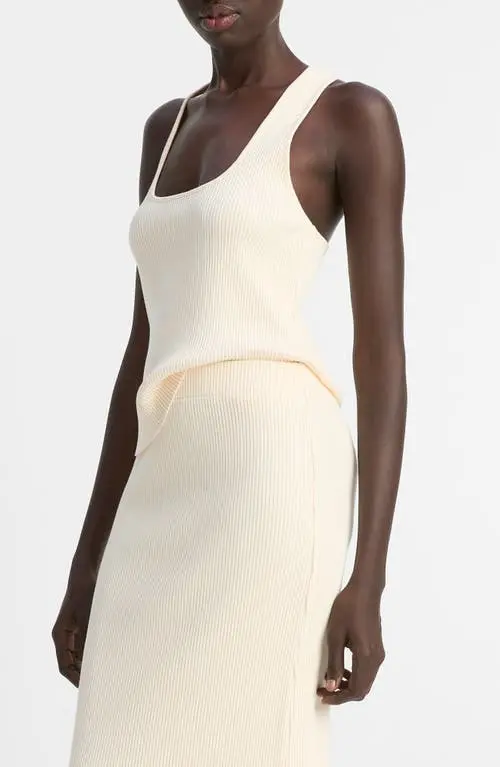 Vince Rib Racerback Tank Top