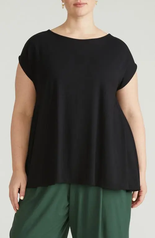 Universal Standard Divine Jersey Top - Black