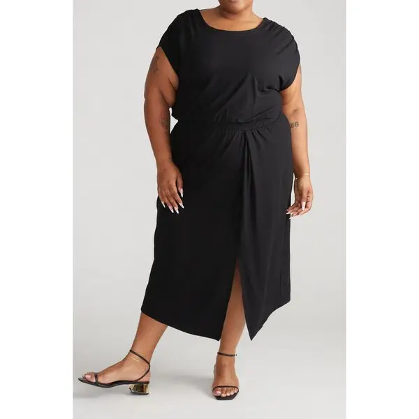 Universal Standard Havana Divine Liquid Jersey Dress - Black