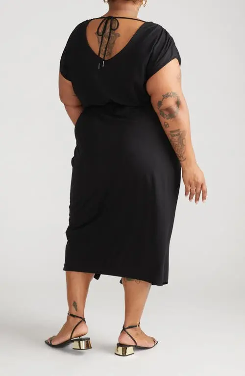 Universal Standard Havana Divine Liquid Jersey Dress - Black