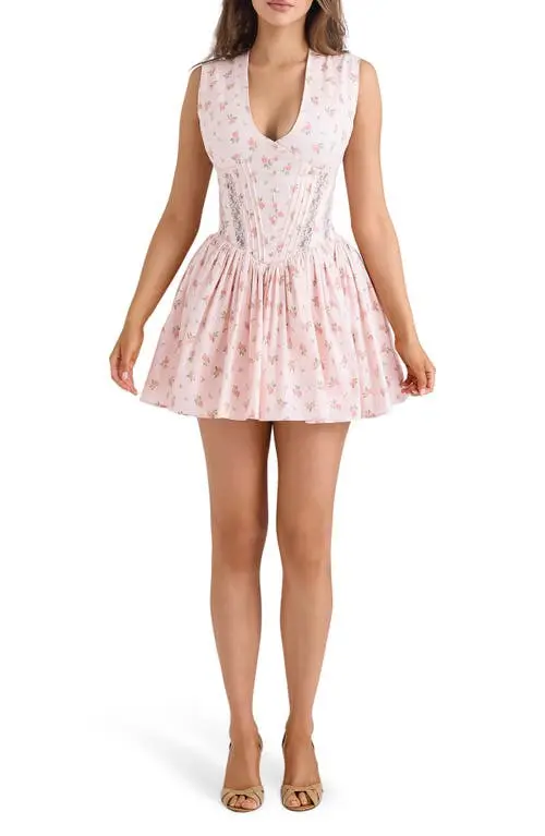 House Of Cb Floral Print Mini Dress