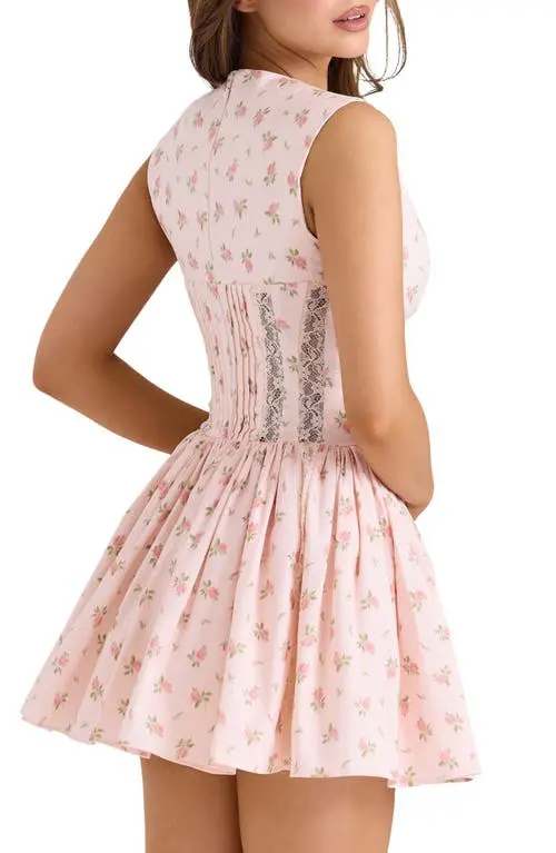 House Of Cb Floral Print Mini Dress