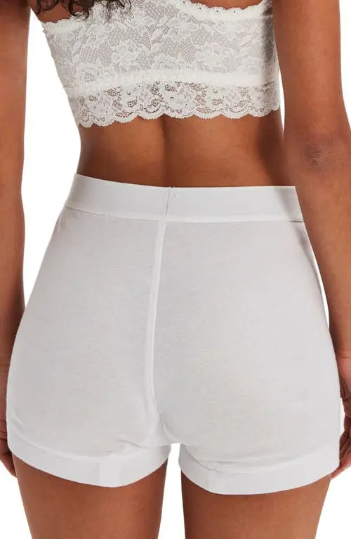 Free People We The Free Cotton Boxer Briefs - Ivory