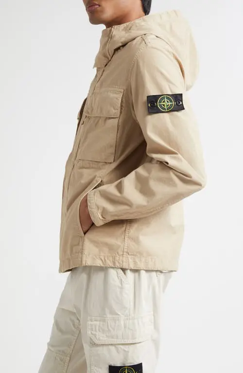 Stone Island Short Cotton Twill Parka