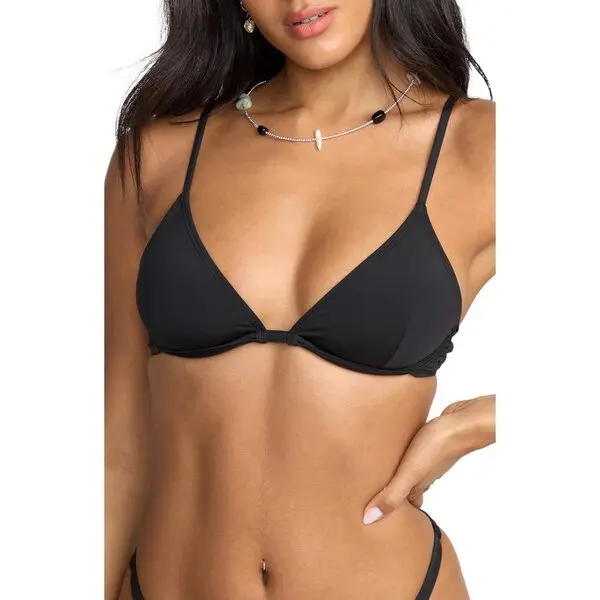 BILLABONG Sol Searcher Reese Underwire Bikini Top - Black Pebble