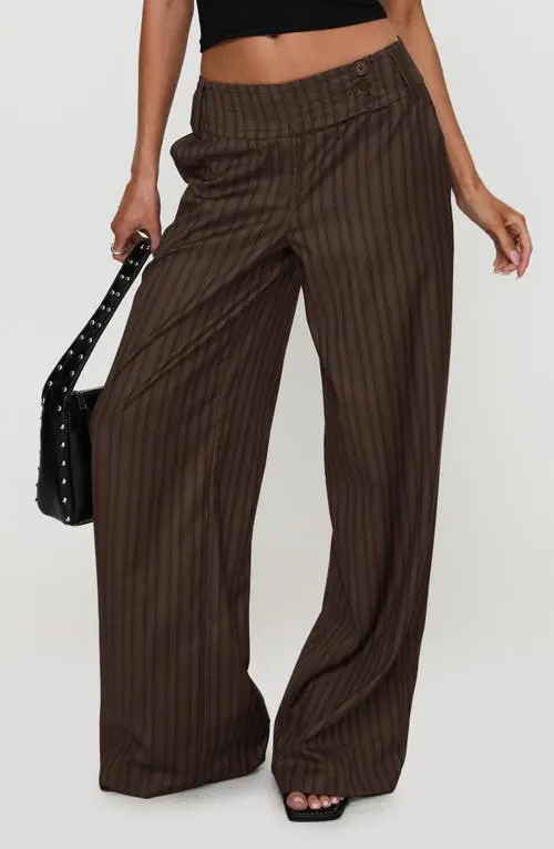 Princess Polly Cedars Stripe Wide Leg Pants
