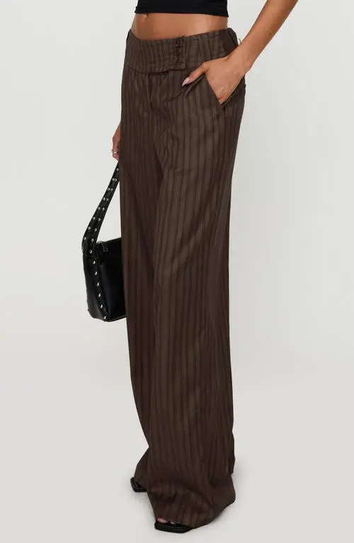 Princess Polly Cedars Stripe Wide Leg Pants